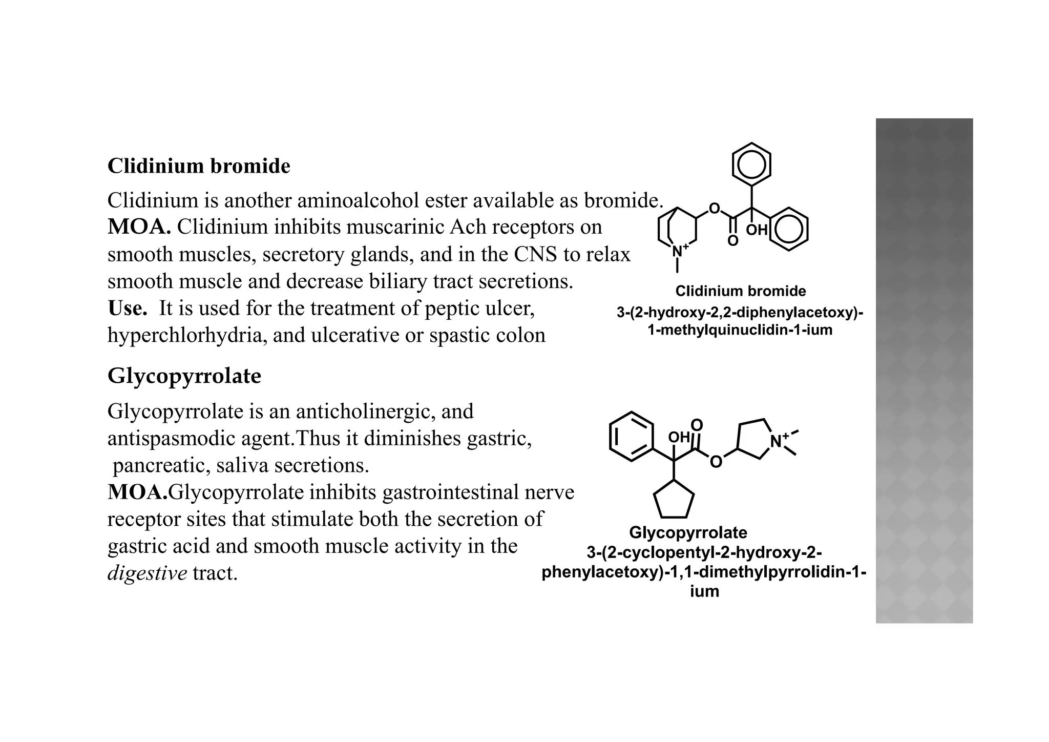 Cholinergics and anti cholinergic drugs | PDF