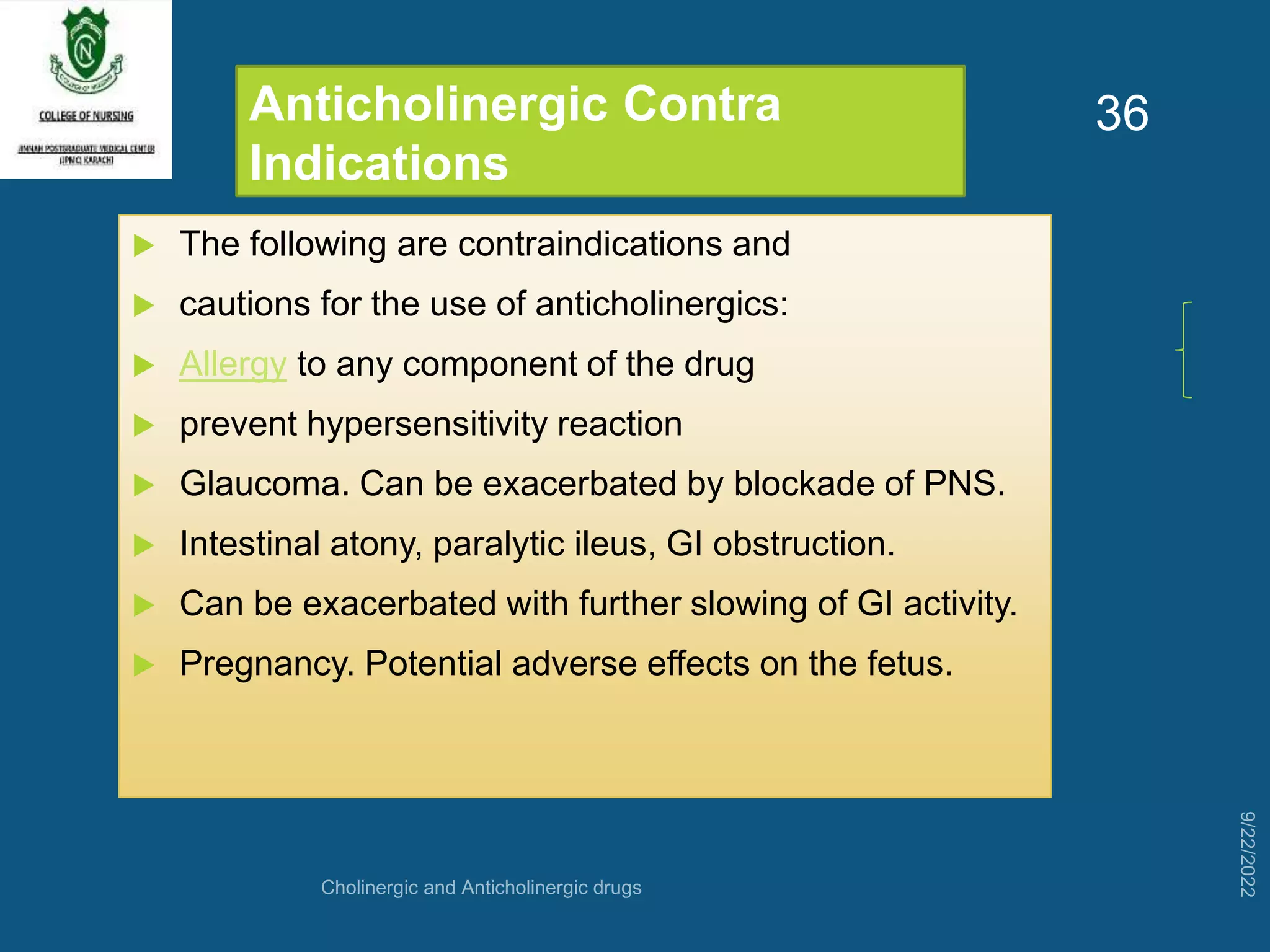 cholinergics and anticholinergics presentation.pptx