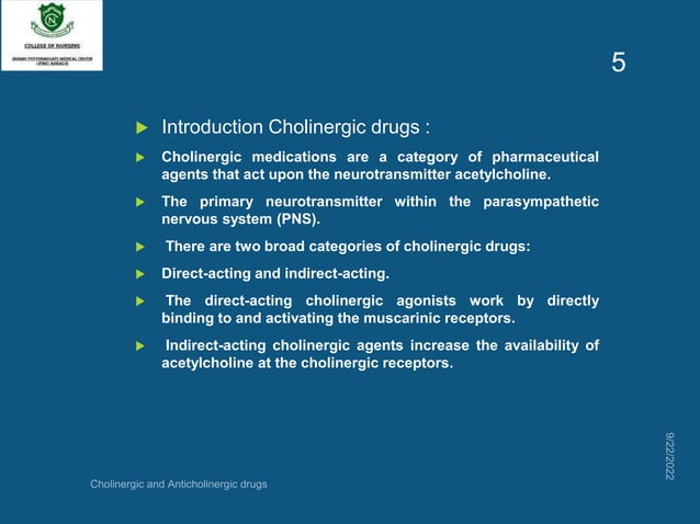 cholinergics and anticholinergics presentation.pptx