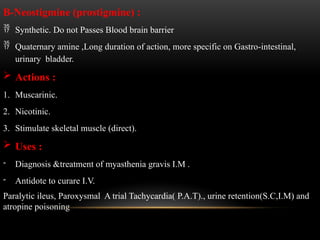 Cholinergic Stimulants (Parasympathomimetics).pptx
