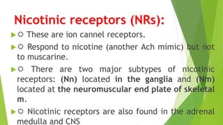 Cholinergic system 1 | PPTX | Brain and Nervous System Disorders ...