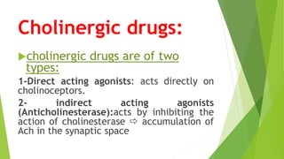 Cholinergic system 1 | PPTX