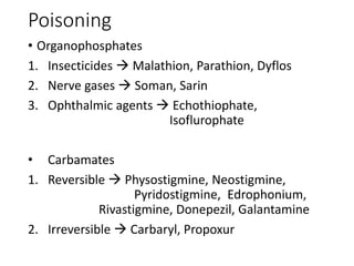 Cholinergic system and drugs | PPTX