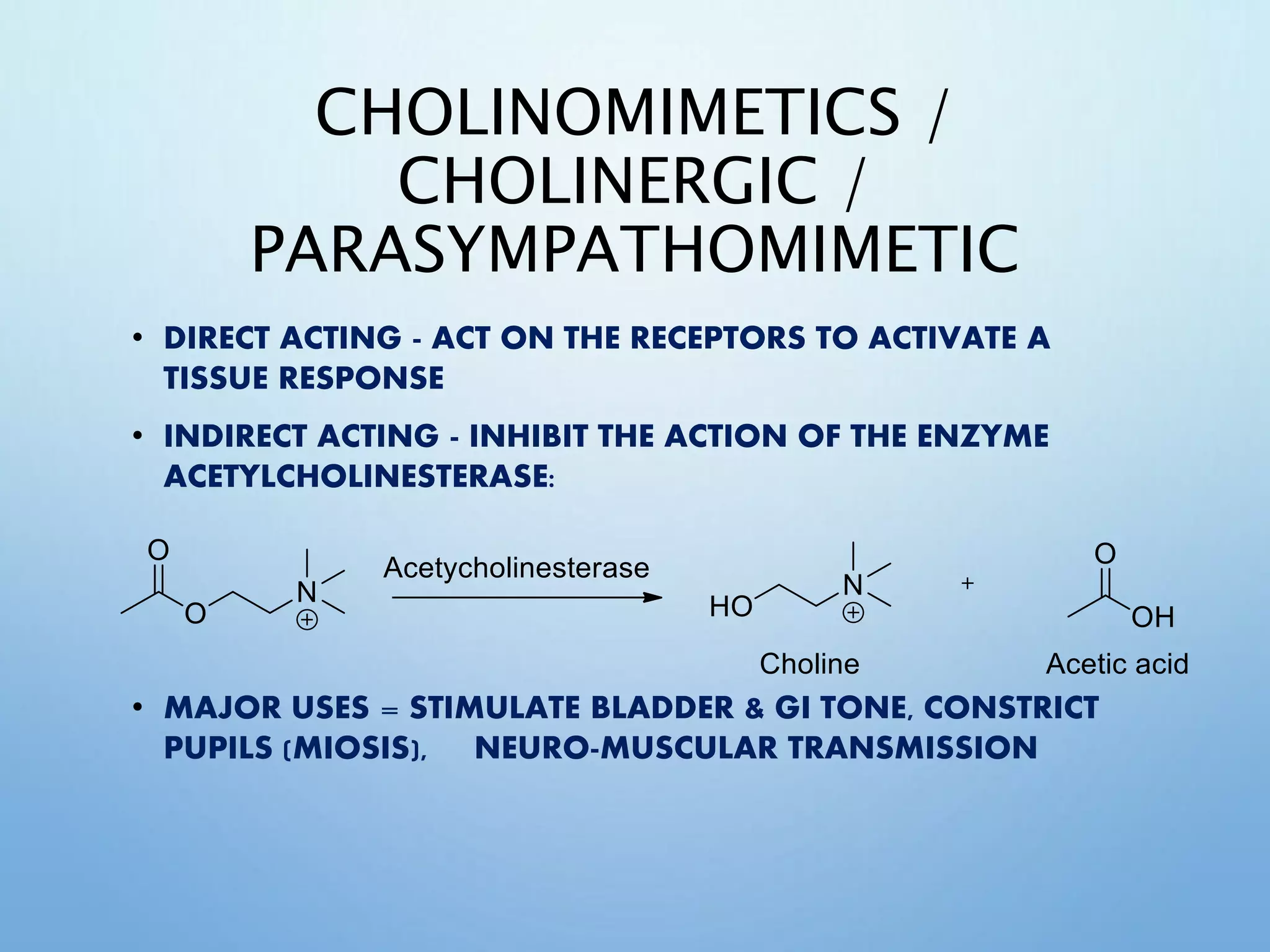 Cholinergic system and Cholinomimetic Drugs by Dr.Pawan | PPTX