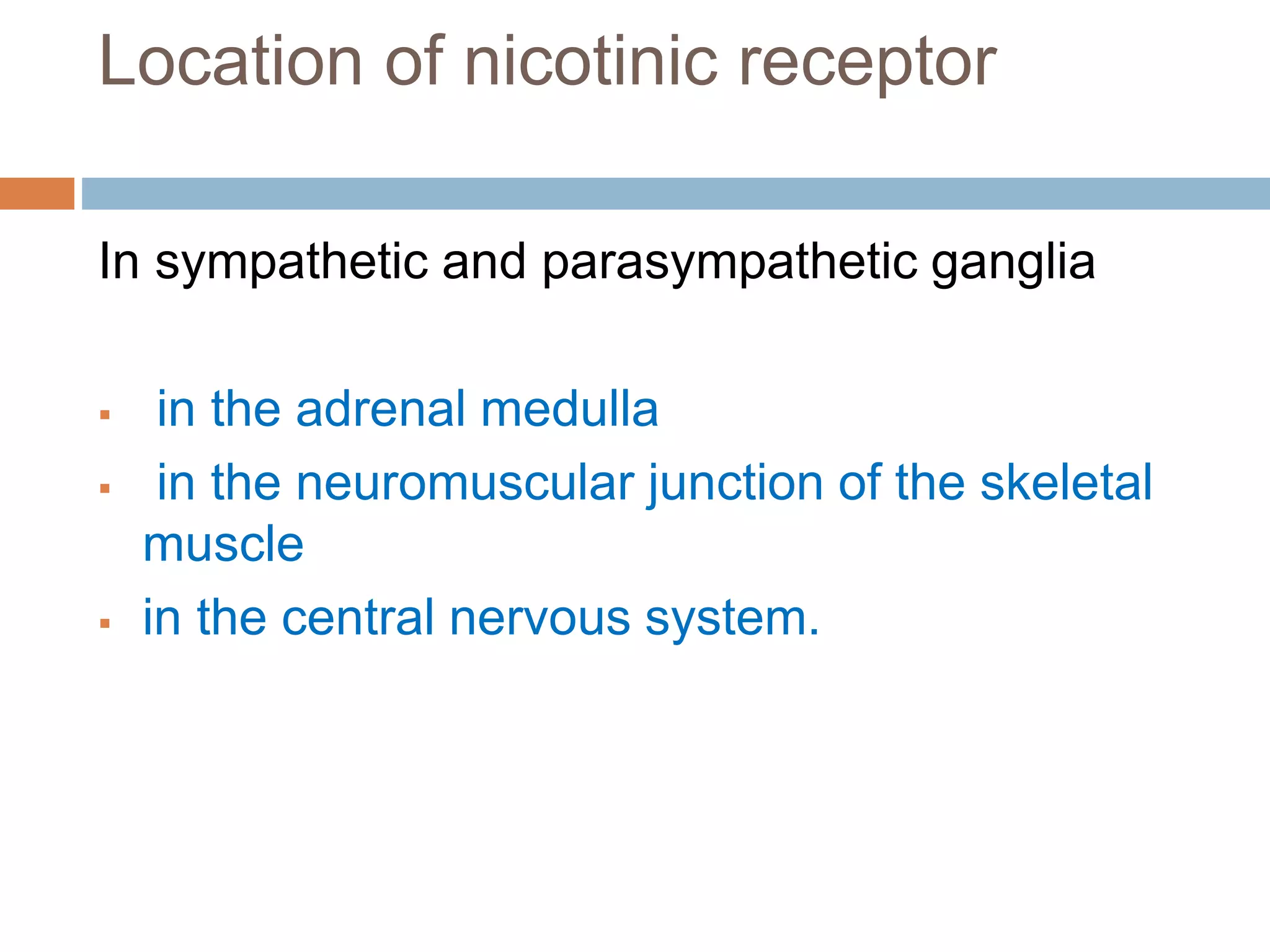 Cholinergic transmission and drugs | PPTX