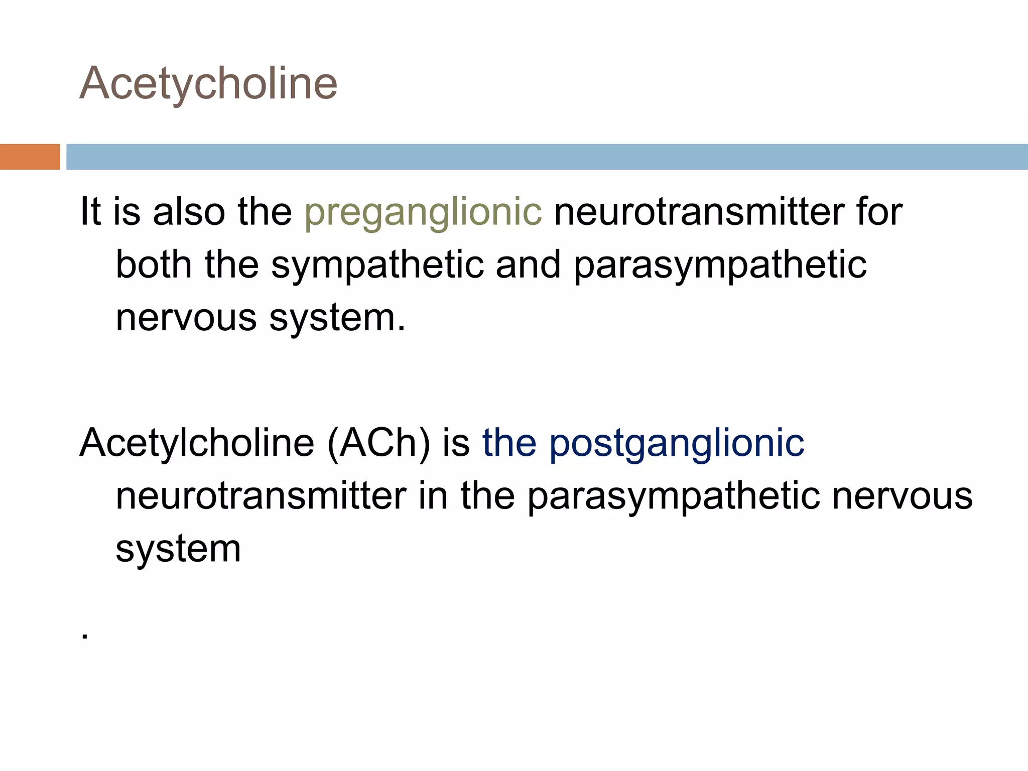 Cholinergic transmission and drugs | PPT