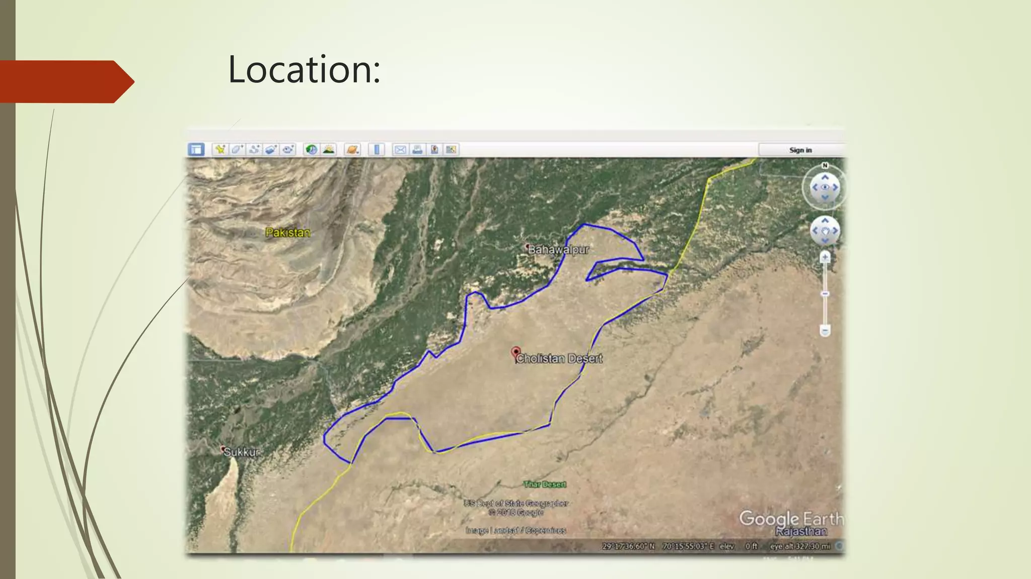 Cholistan Desert Map