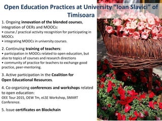 MOOC -related practices for an Open Educator | PPT