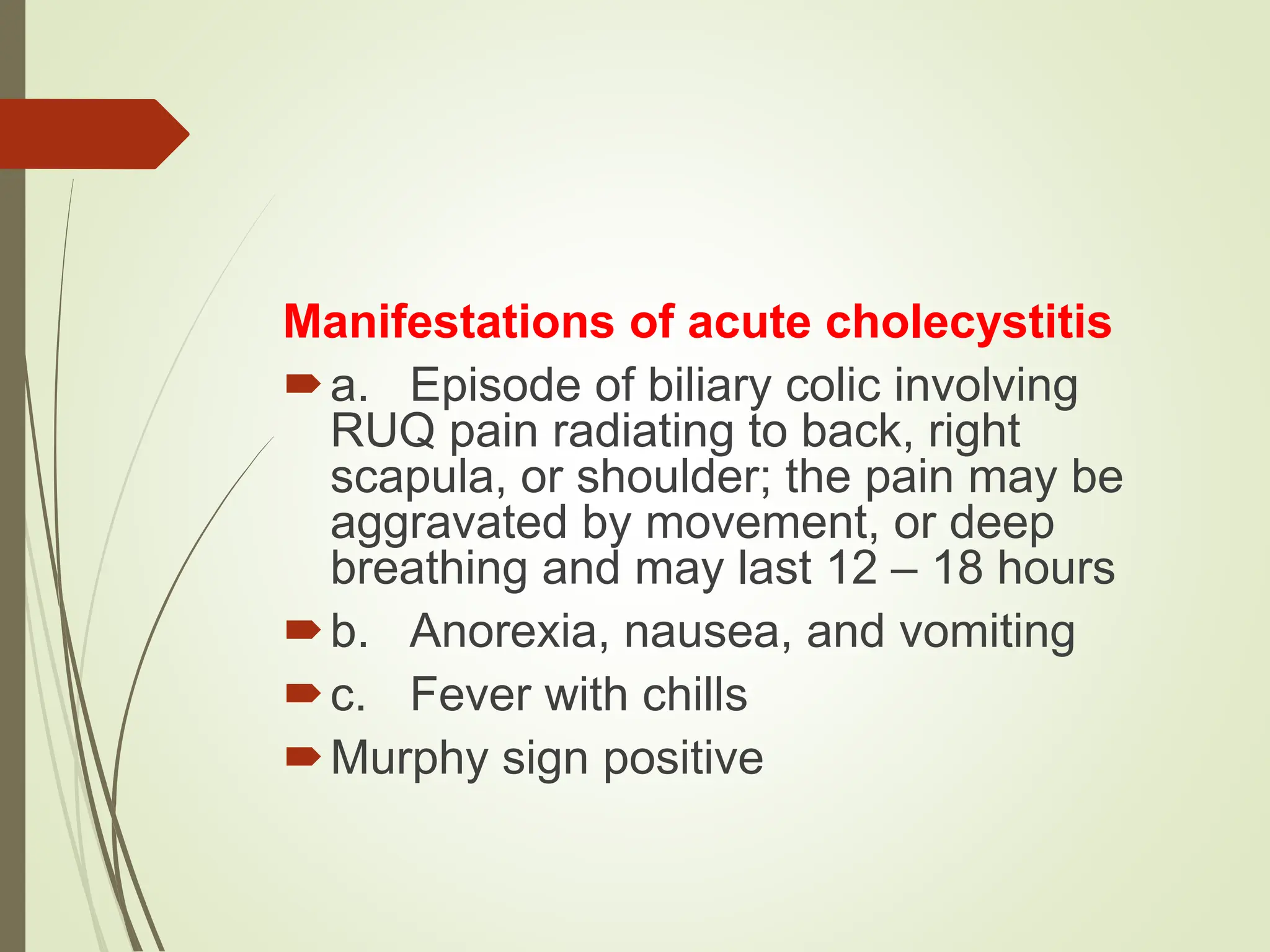 cholycystitis - inflammation of gall bladder | PPTX