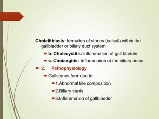 cholycystitis - inflammation of gall bladder | PPTX