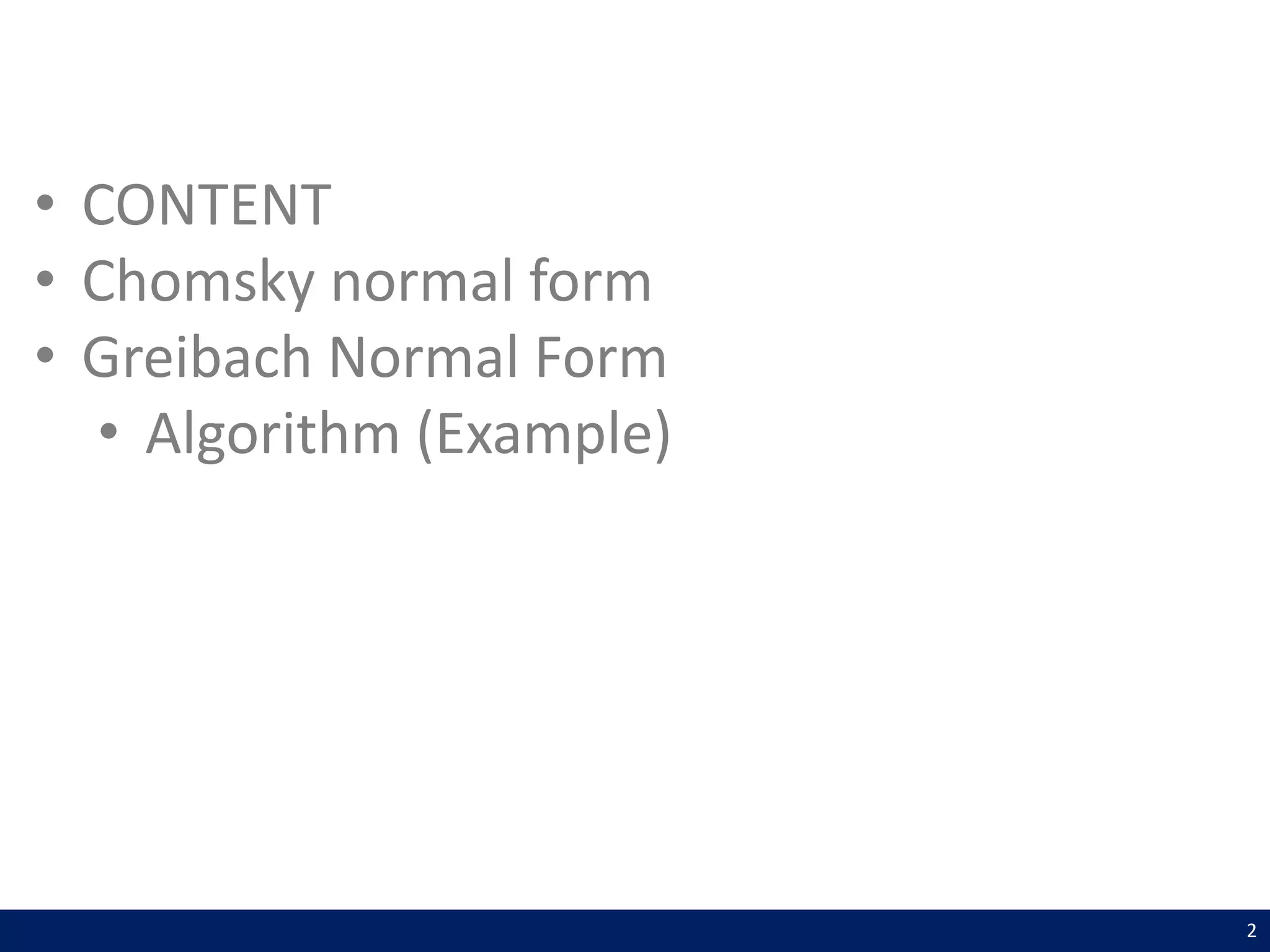 CHOMSKY AND GREIBACH NORMAL FORM.ppt