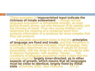 Chomskyan linguistics 2 | PPT