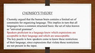 Chomsky LAD and UG | PPTX