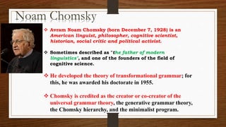 Chomsky new | PPTX | Science