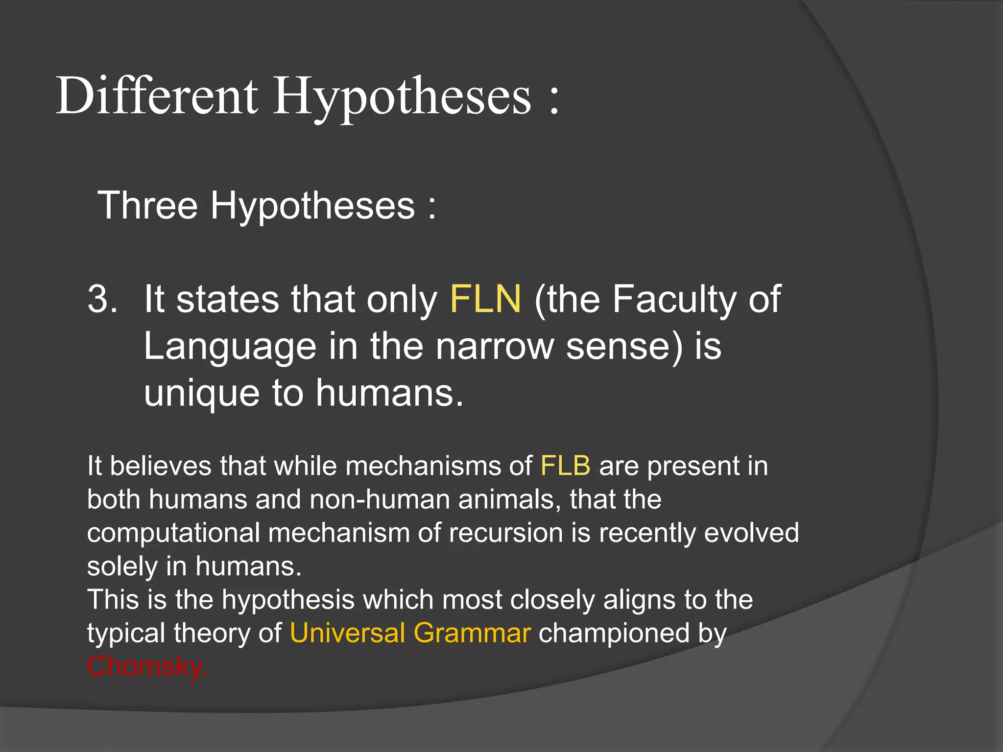 Chomsky’s Universal Grammar | PPTX