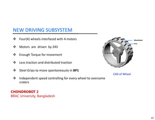 NASA Lunabotics Mining Competition 2012, Chondrobot-2, Bangladesh | PDF
