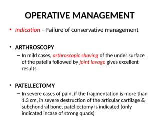 PHYSIOTHERAPY MANAGEMENT FOR CHONDROMALACIA PATELLA.pptx