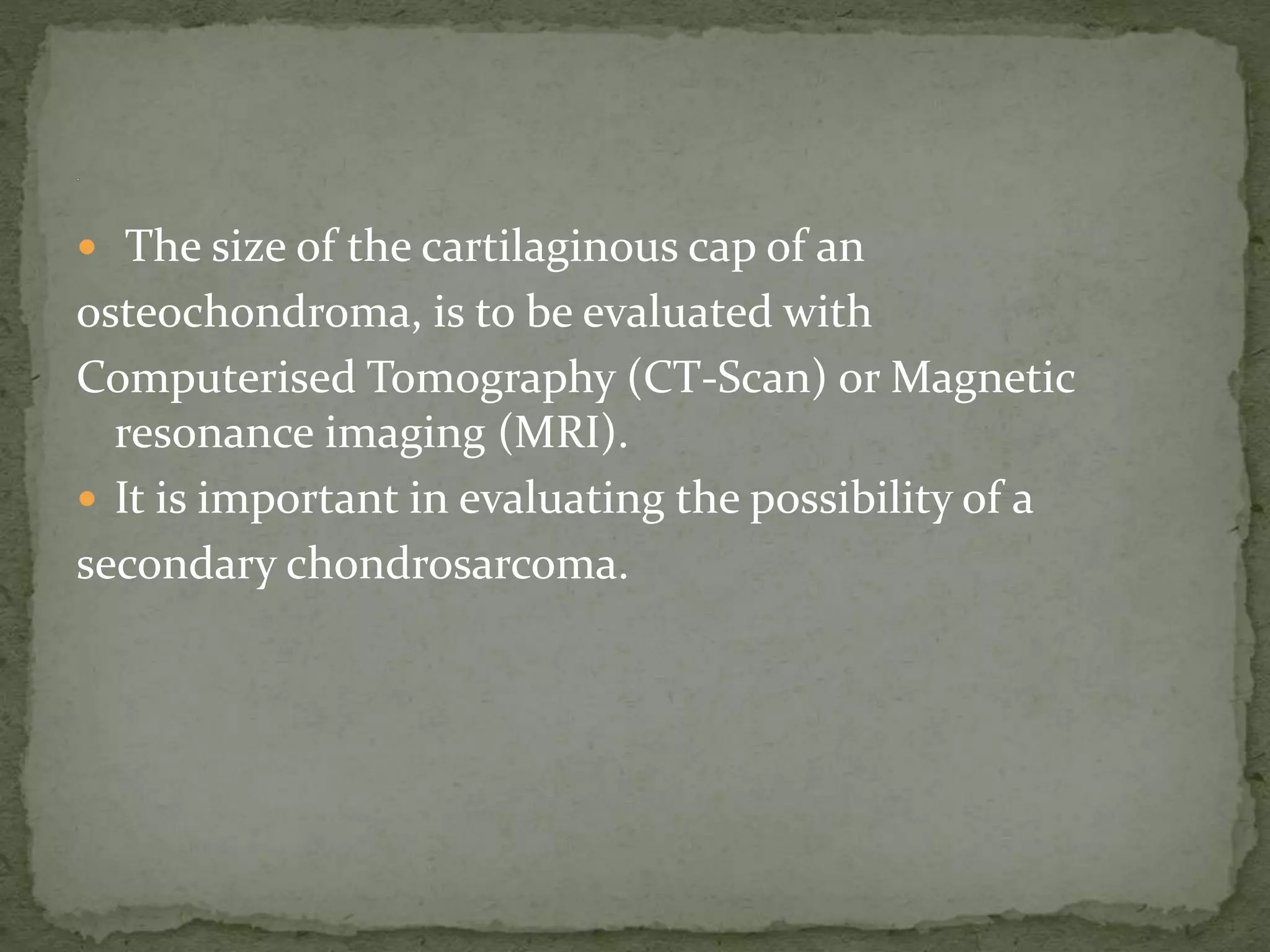 Chondrosarcoma | PPTX