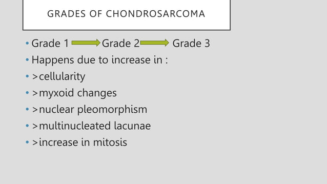 CHONDROSARCOMA an overview, classification and treatment. | PPTX | Bone ...
