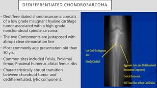 CHONDROSARCOMA an overview, classification and treatment. | PPTX