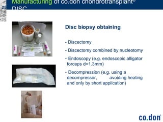 Chondrotransplant DISC | PPT