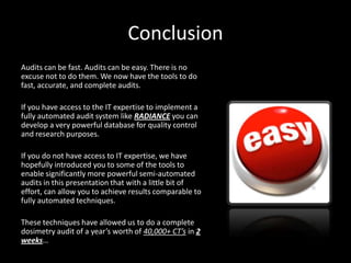 An Approach to Automated Techniques for Data Extraction and Integrity Validation of CT Dosimetry ...