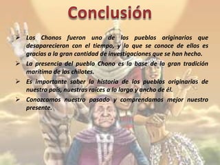 Pueblo Originario de Chile: Chonos | PPTX