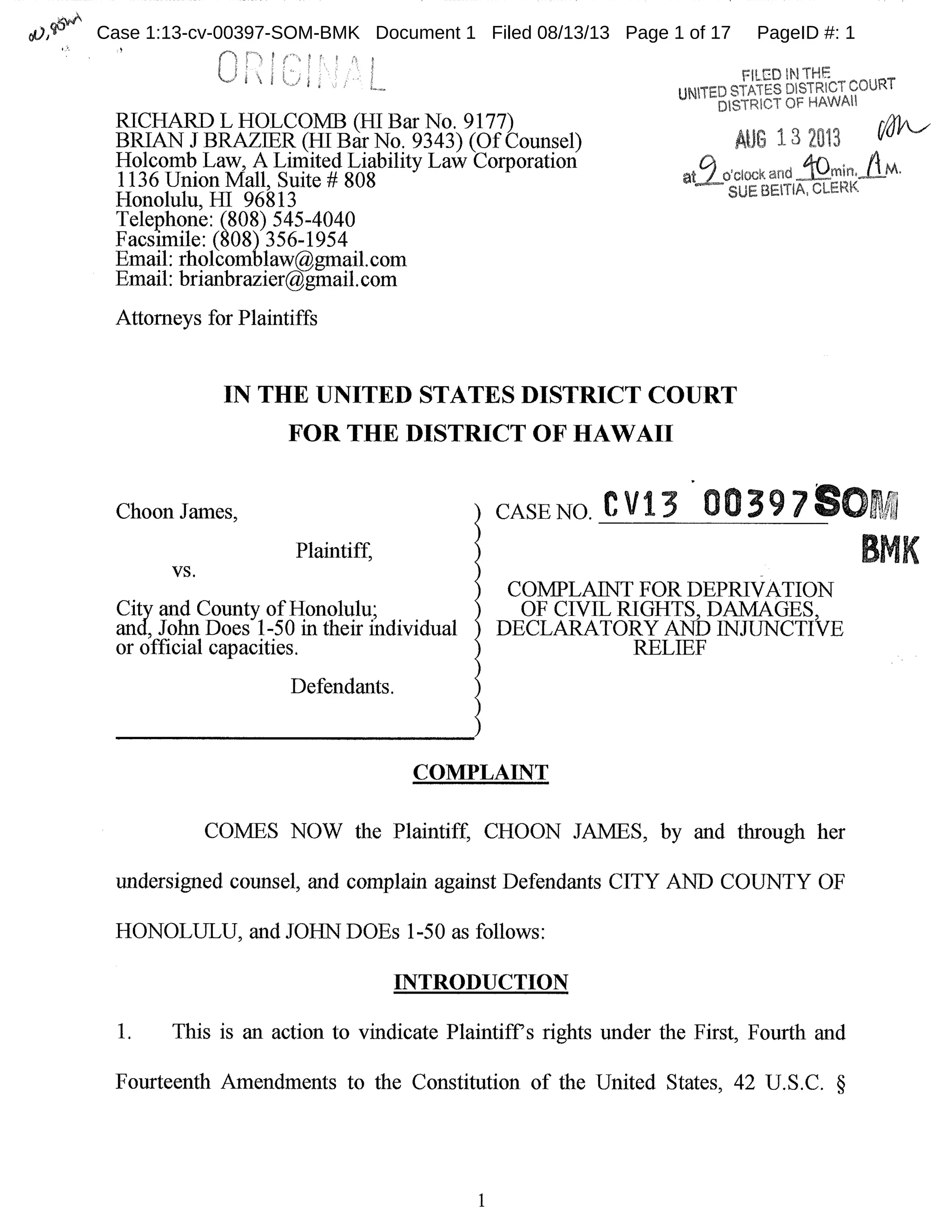 Choon james lawsuit | PDF