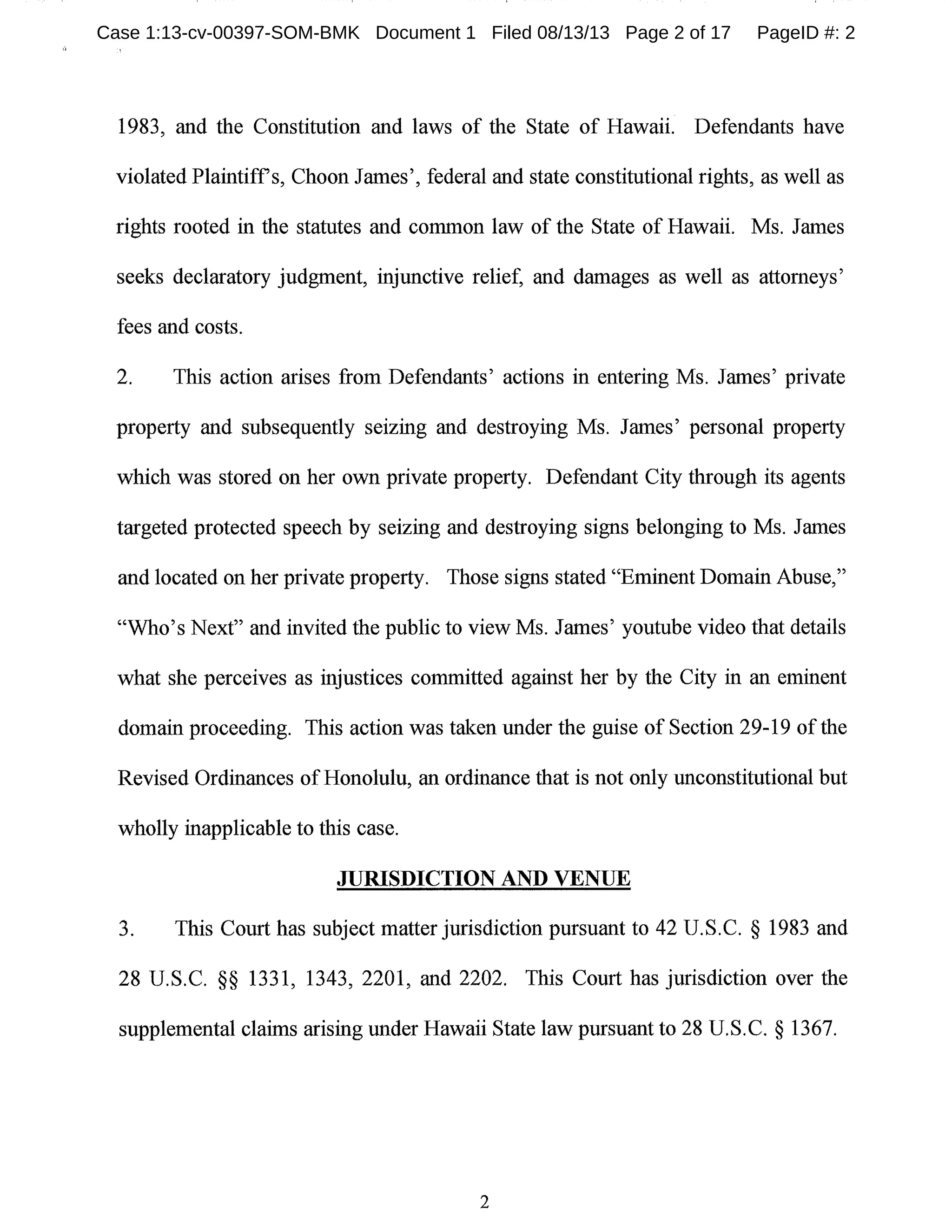 Choon james lawsuit | PDF