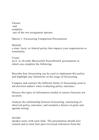Choose and complete one of the two assignment options.docx