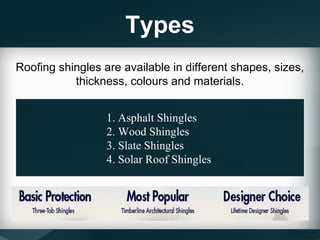 Types of Roofing Shingles for Roofs | PDF