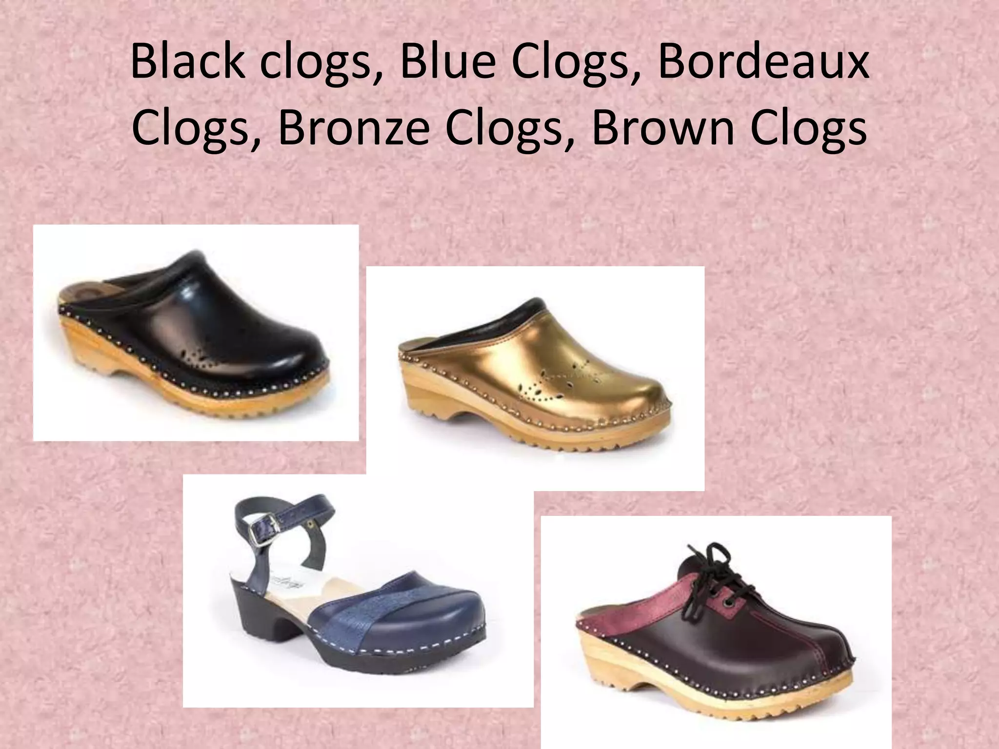 Choose clogs by colour | PPT