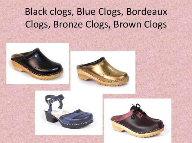 Choose clogs by colour | PPTX