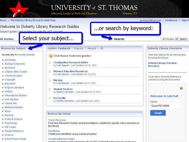Choose a Library Database | PPT