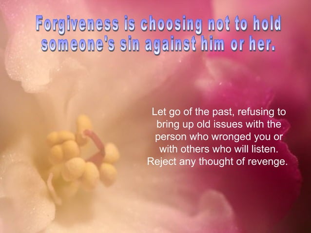 Choose forgiveness | PPS