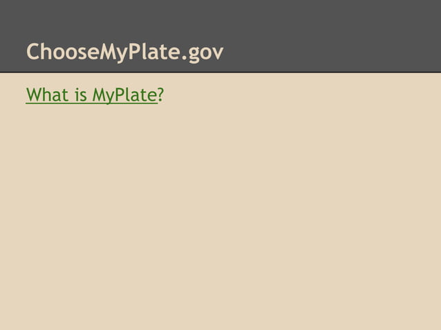 Choose myplate | PDF