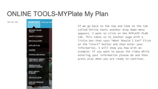 Choose my plate introduction -Danielle Billat | PPT