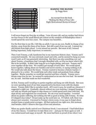 Choose Respect Book Excerpt | PDF