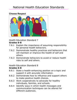 Choose Respect Healthy Relationship Mini Unit | DOC