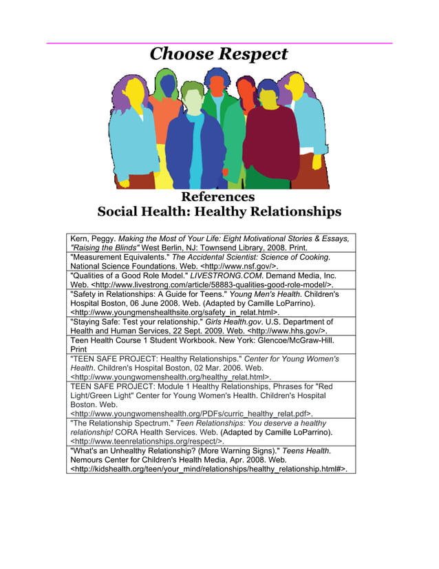 Choose Respect References | PDF