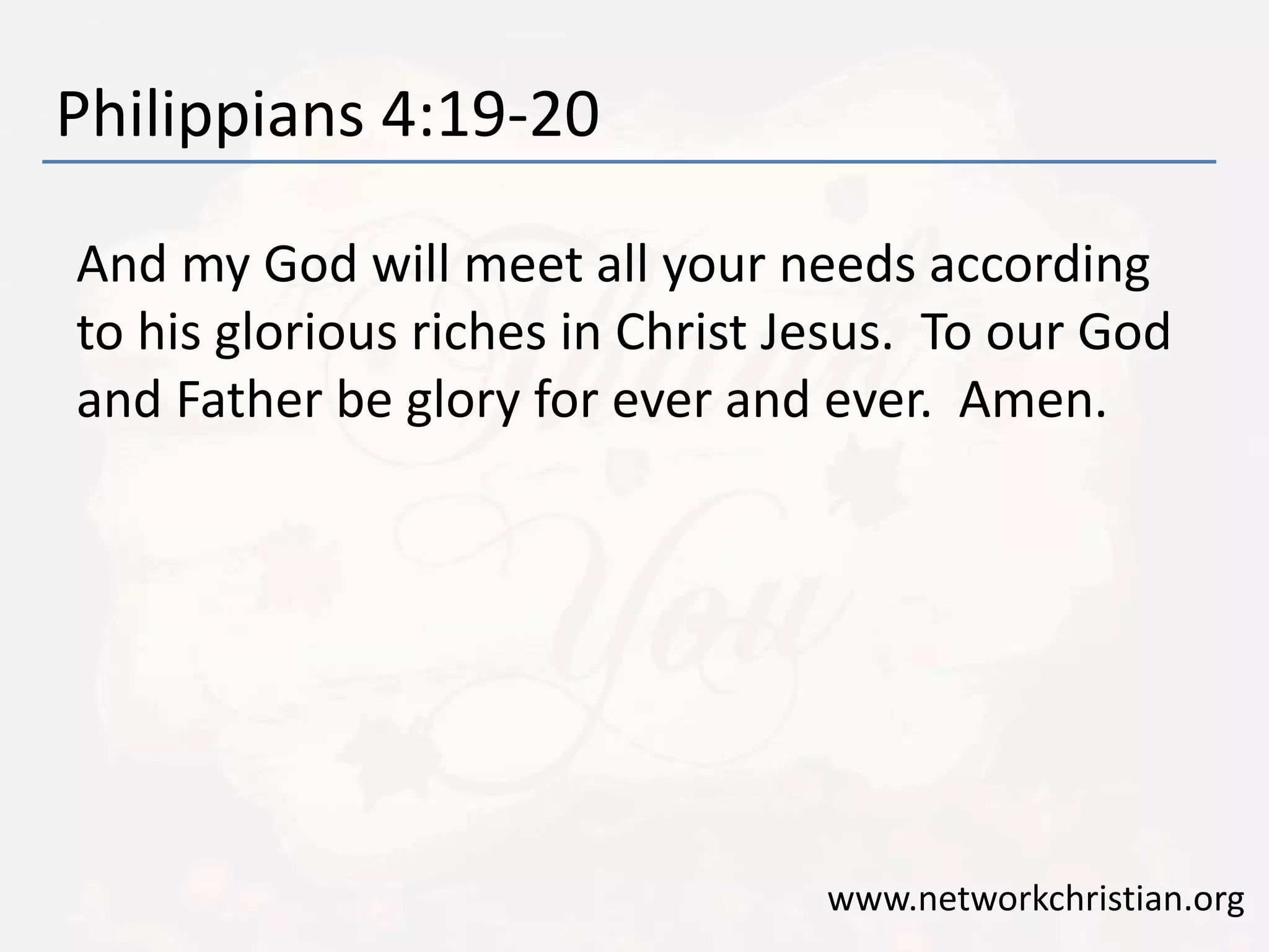 Choose thanks part 3 (learn contentment philippians 4 10 20) | PPT