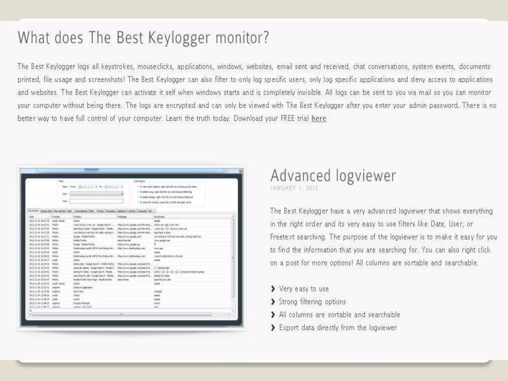 Choose the best keylogger software | PPT