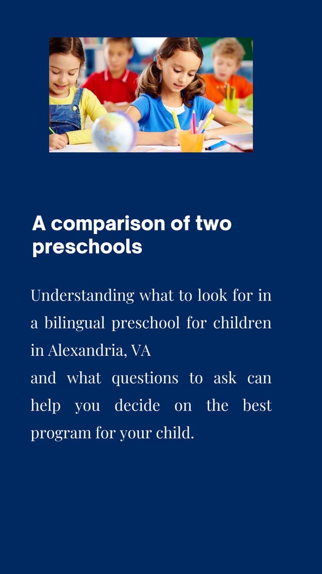 Choose the best preschool for two languages | PPTX