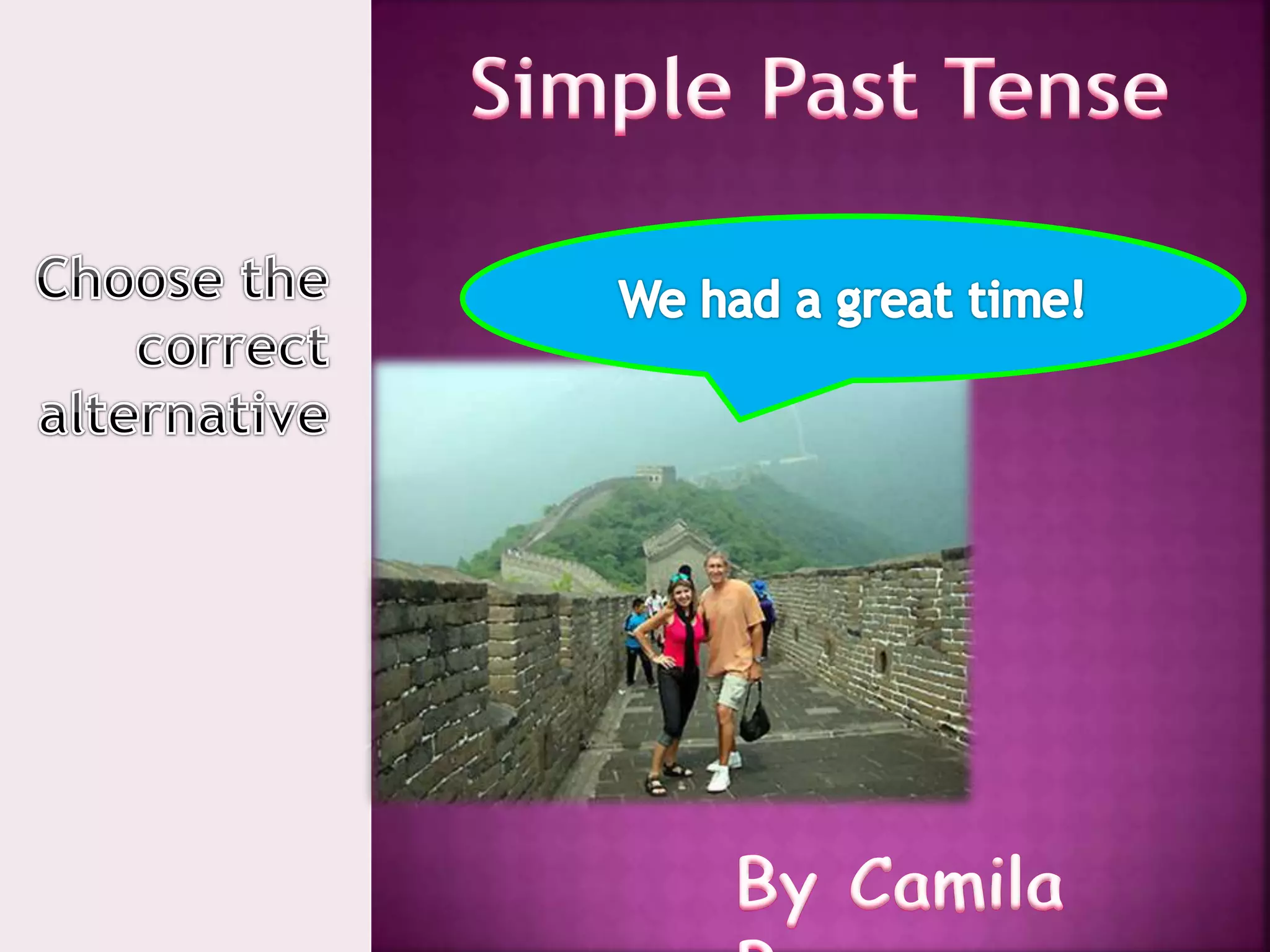 Simple Past Game | PPT