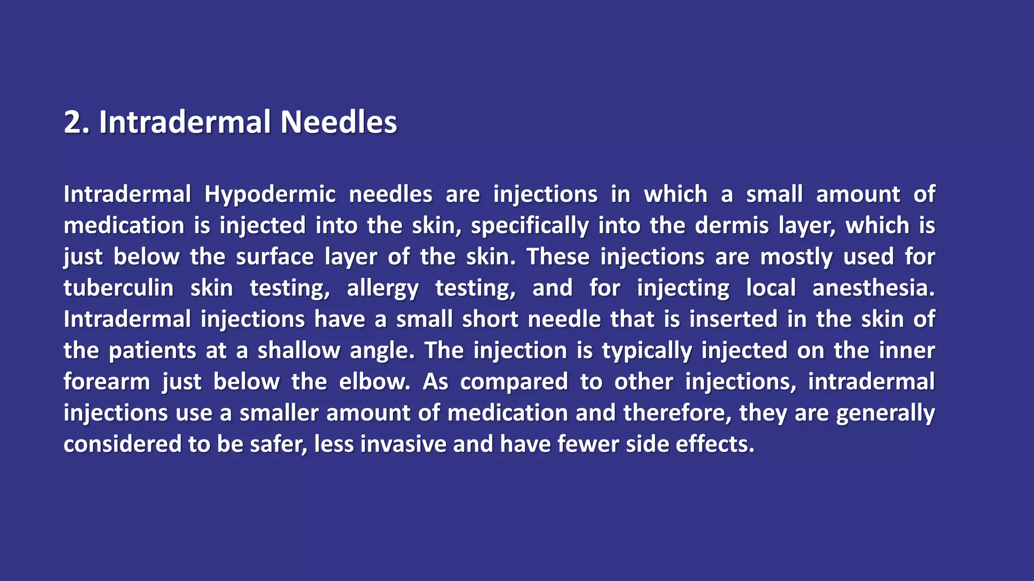 Choose the correct Hypodermic needle for your patient | PPT