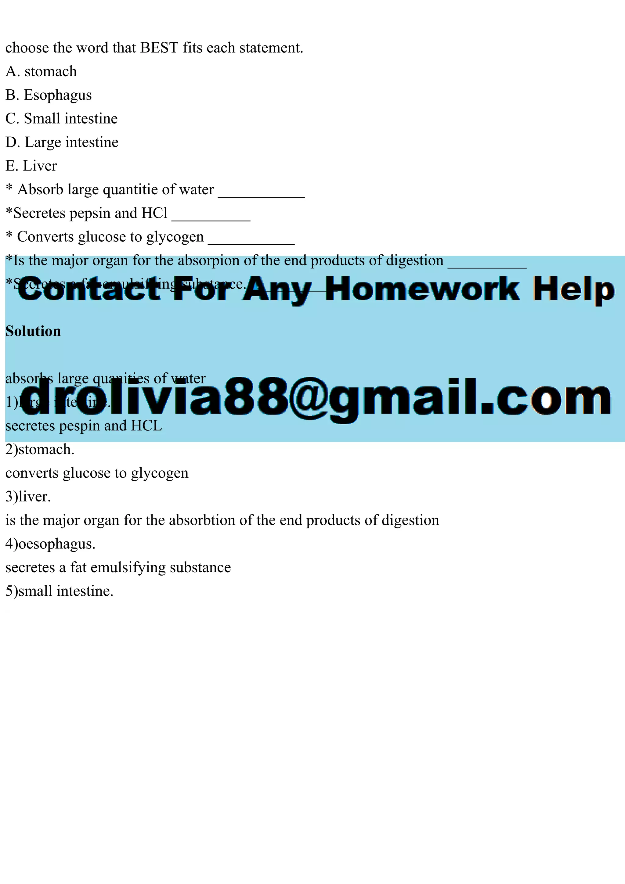 choose the word that BEST fits each statement.A. stomachB. Esoph.pdf