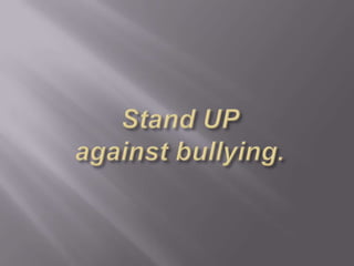 Anti-Bullying PSA - Collaborative Project | PPTX | Contemporary Hits ...