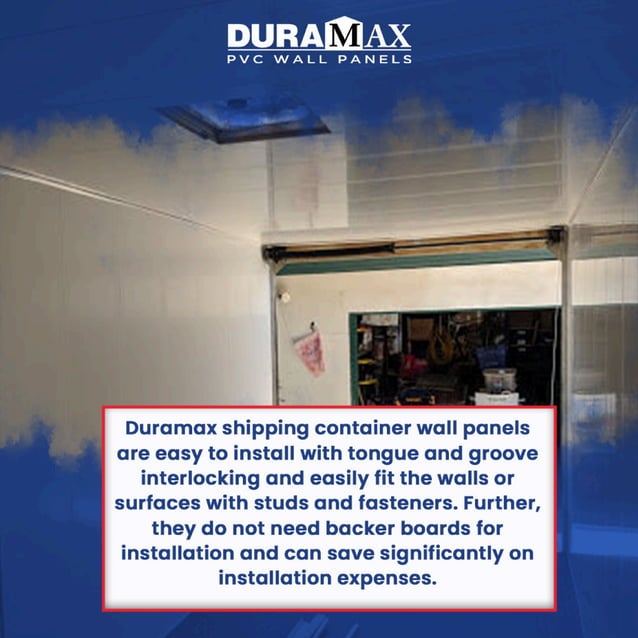 Choose vinyl container wall panels for a shipping container renovation ...