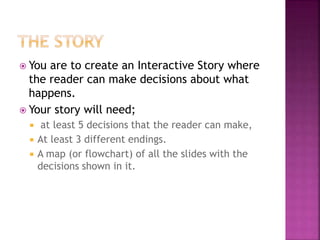 Choose your own adventure story (Task) | PPTX