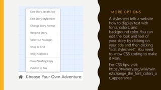 Writing a Choose Your Own Adventure Story in Twine | PPT